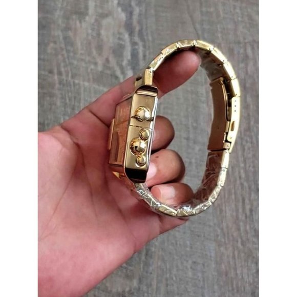 Accessories | Boamigo Big Square Dial Chronograph Stainless Steel Watch ...